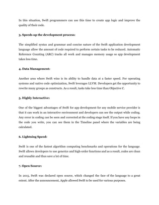 Reasons to Choose Swift for iOS App Development.pdf