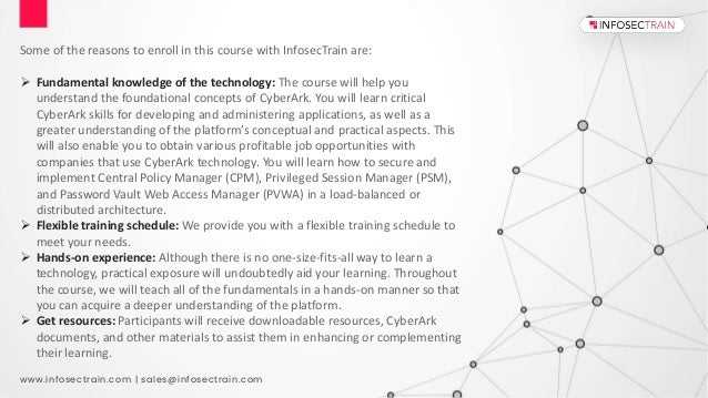 Reasons to “Enroll” at CyberArk with InfosecTrain.pptx