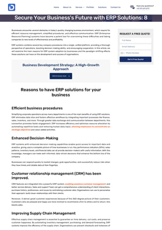 Reasons to have ERP solutions for your business | PDF