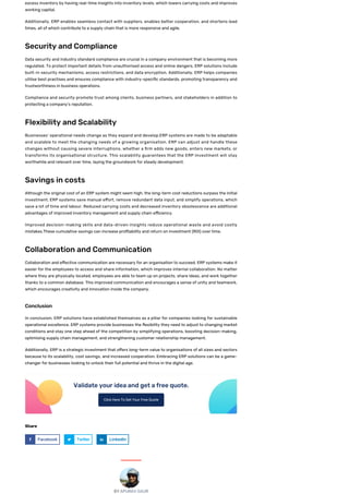 Reasons to have ERP solutions for your business | PDF
