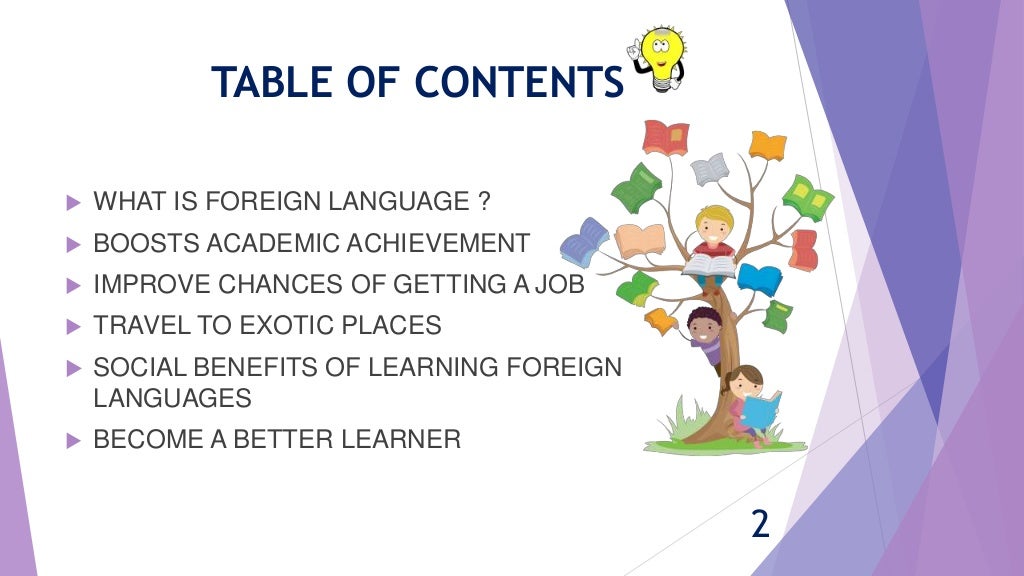 Reasons to learn foreign languages | PPTX