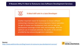 9 Reasons To Outsource Java Software Development Services | PPT