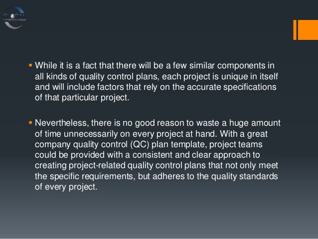 Reasons Why Every Project Needs a Quality Control Plan | PPTX