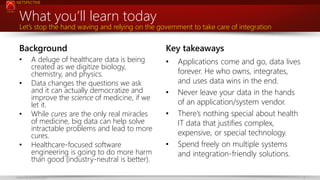 Reasons why health data is poorly integrated today and what we can do ...