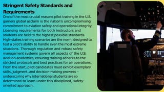 Reasons Why Pilot Training In U.S Is Attractive Worldwide | PPTX