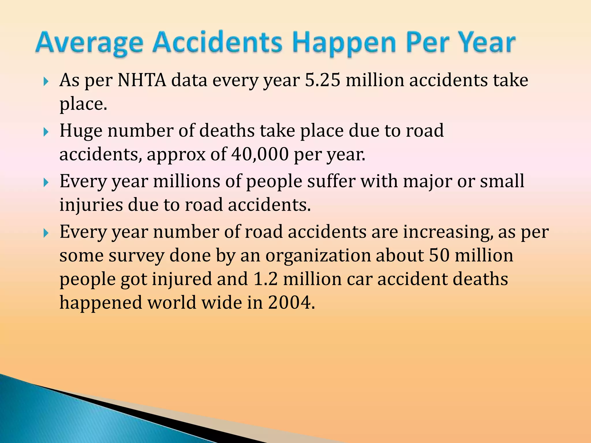 Some Reasons Why Road Accidents Happen - Driver Safety Material | PPTX