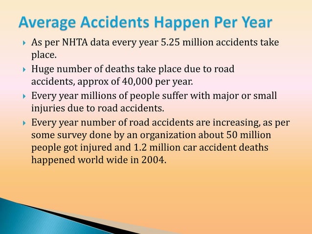 Some Reasons Why Road Accidents Happen - Driver Safety Material | PPT
