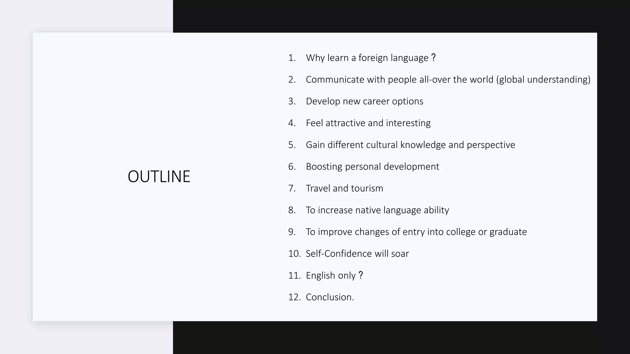 Reason to learn a foreign languages.pptx