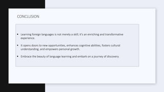 Reason to learn a foreign languages.pptx