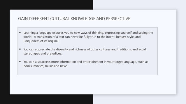 Reason to learn a foreign languages.pptx | Education