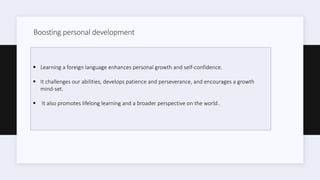 Reason to learn a foreign languages.pptx