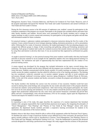 Reassessing the core of tourism education from the perspectives of ...