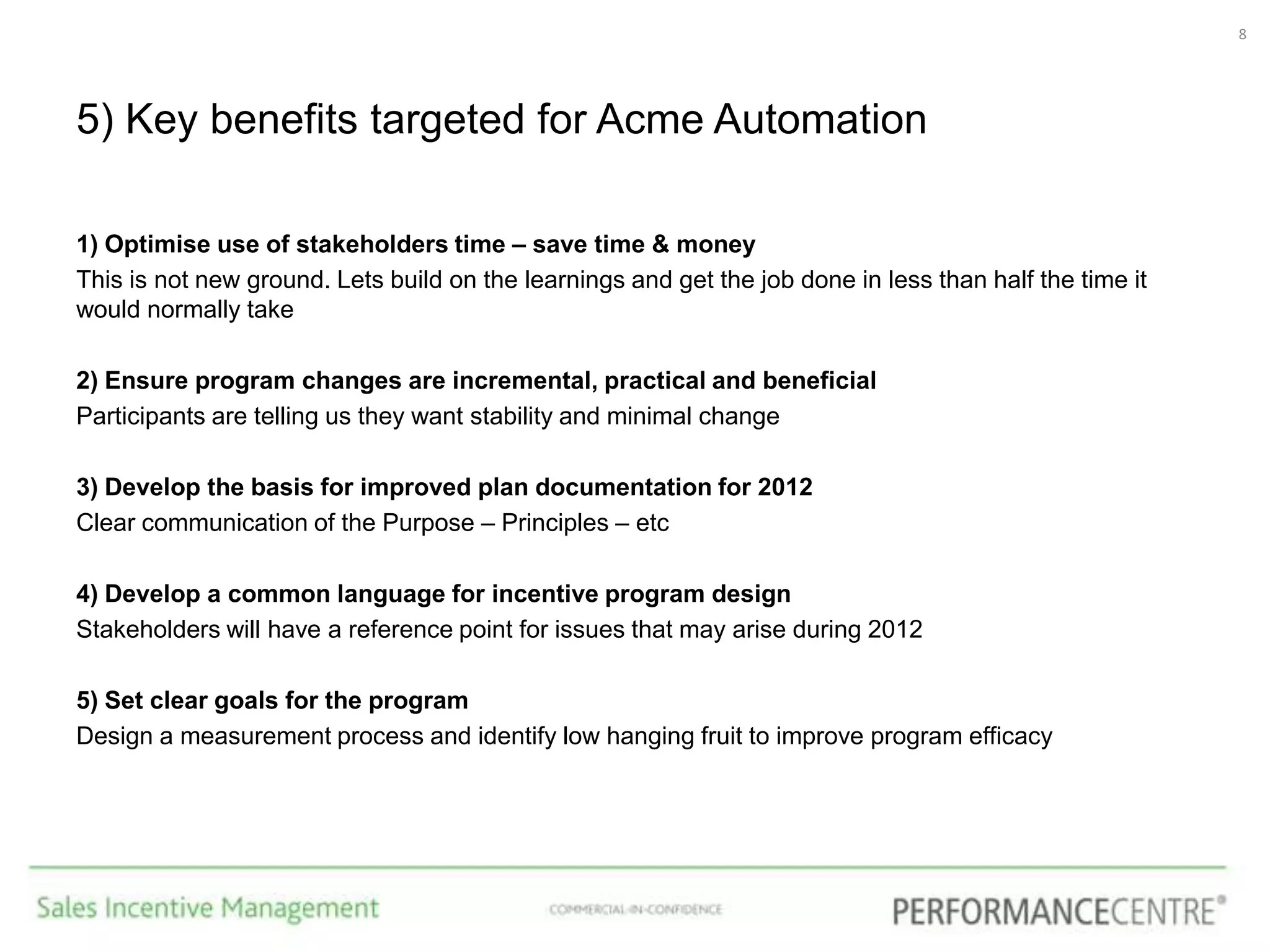 Sales incentive plan review process | PPTX