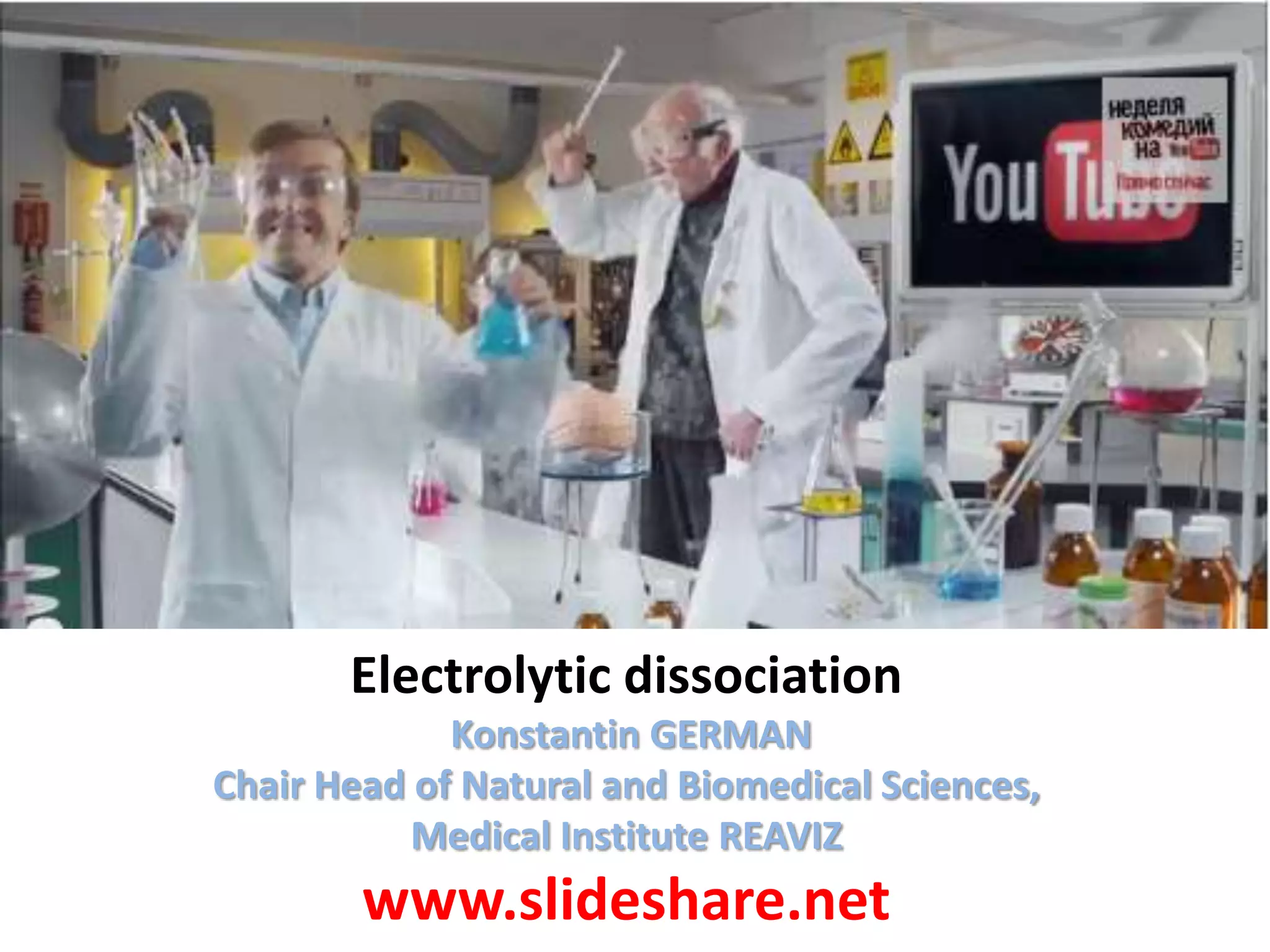 Reaviz electrolytic dissociation lecture 5 | PPT