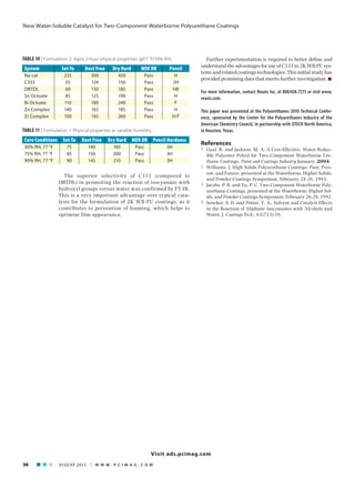 New Water-Soluble Catalyst for Two-Component Waterborne Polyurethane ...