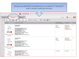 Reaxys Chemistry database | PPTX | Chemistry | Science