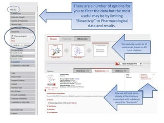 Reaxys Chemistry database | PPTX | Chemistry | Science