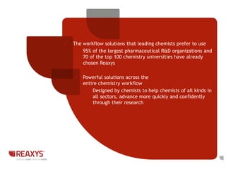 Introduction to Reaxys | PPTX