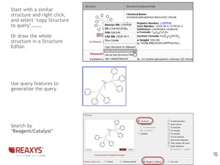 Reaxys reactions june2014 | PPTX