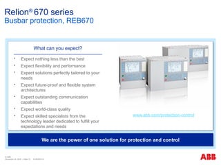 REB670 2.1 Bus Bar relay introduction for bus protection | PPT