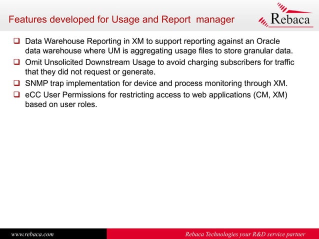 Rebaca DPI and PCRF Expertie Overview | PDF