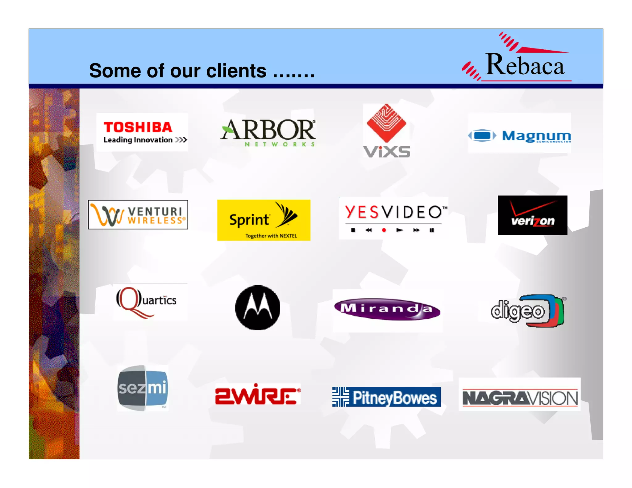 Rebaca Technologies Corporate Overview | PDF