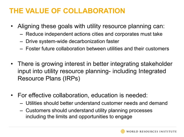Integrating Customer Clean Energy Demand Into Utility Planning | PPT