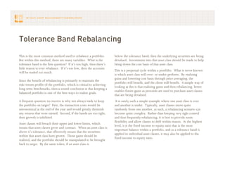 Rebalancing | PDF | Stocks and Bonds | Personal Investing