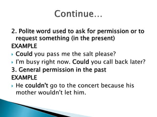 Modal Verbs | PPTX