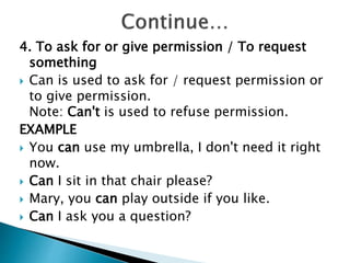 Modal Verbs | PPTX