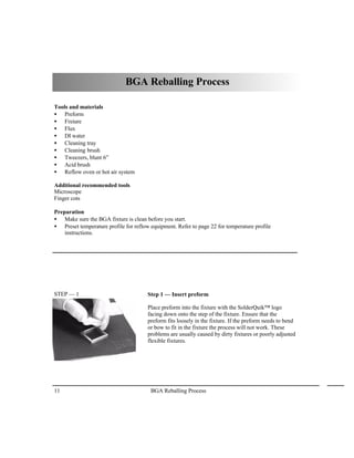 Reballing instruction manual | PDF