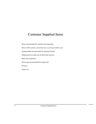 Reballing instruction manual | PDF