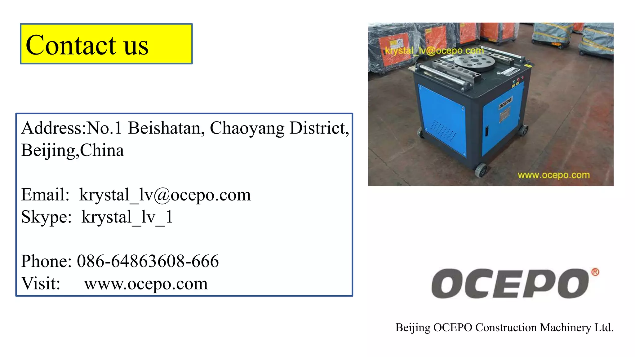 Rebar bending machine/ Rebar Bender | PPTX