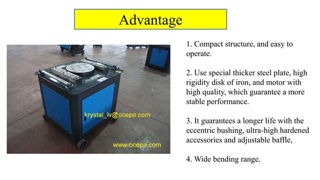 Rebar bending machine/ Rebar Bender | PPTX