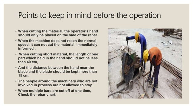 Rebar cutting hazards | PPTX | First Aid | Injuries