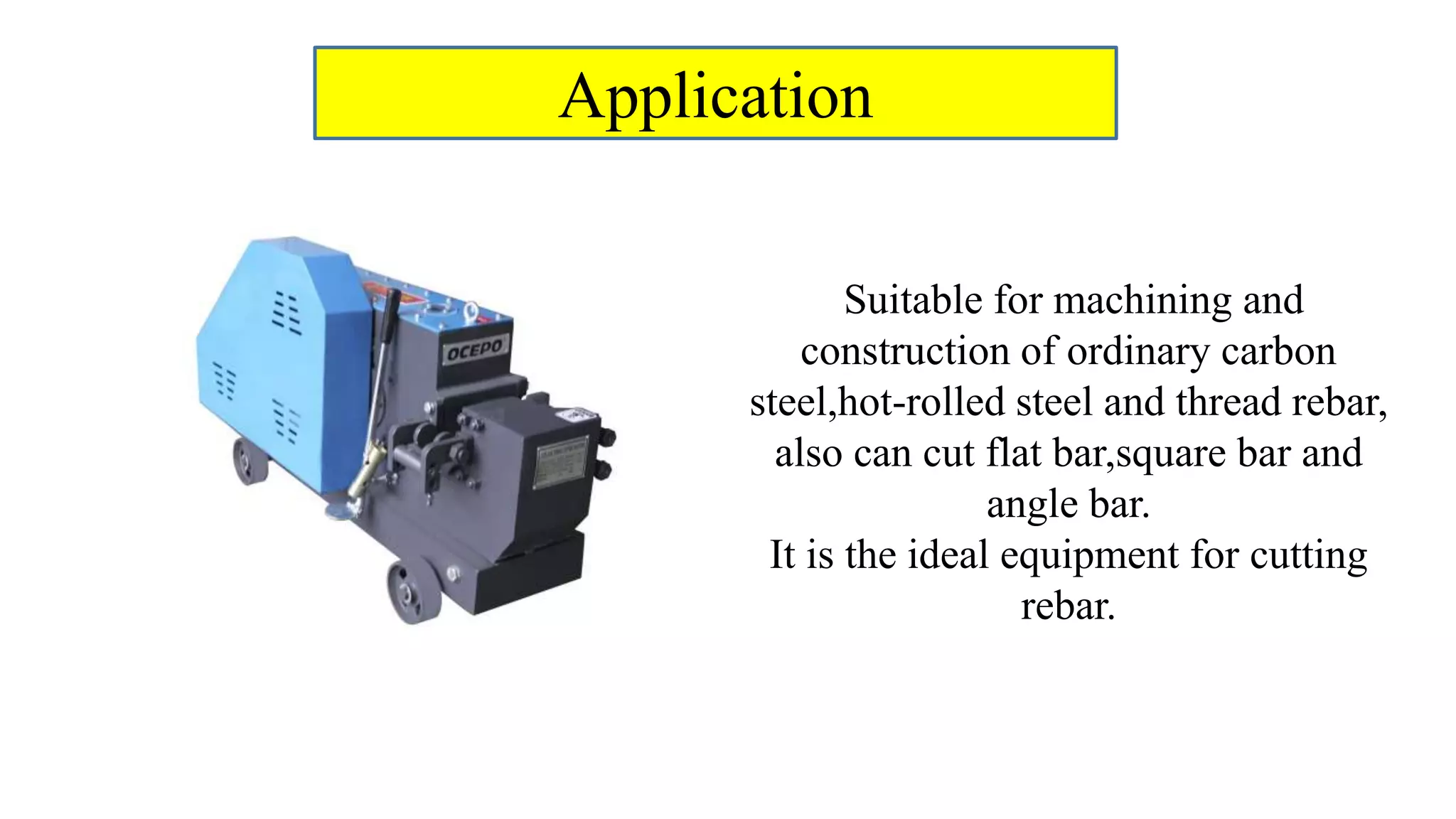 Rebar cutting machine/Rebar Cutter | PPTX