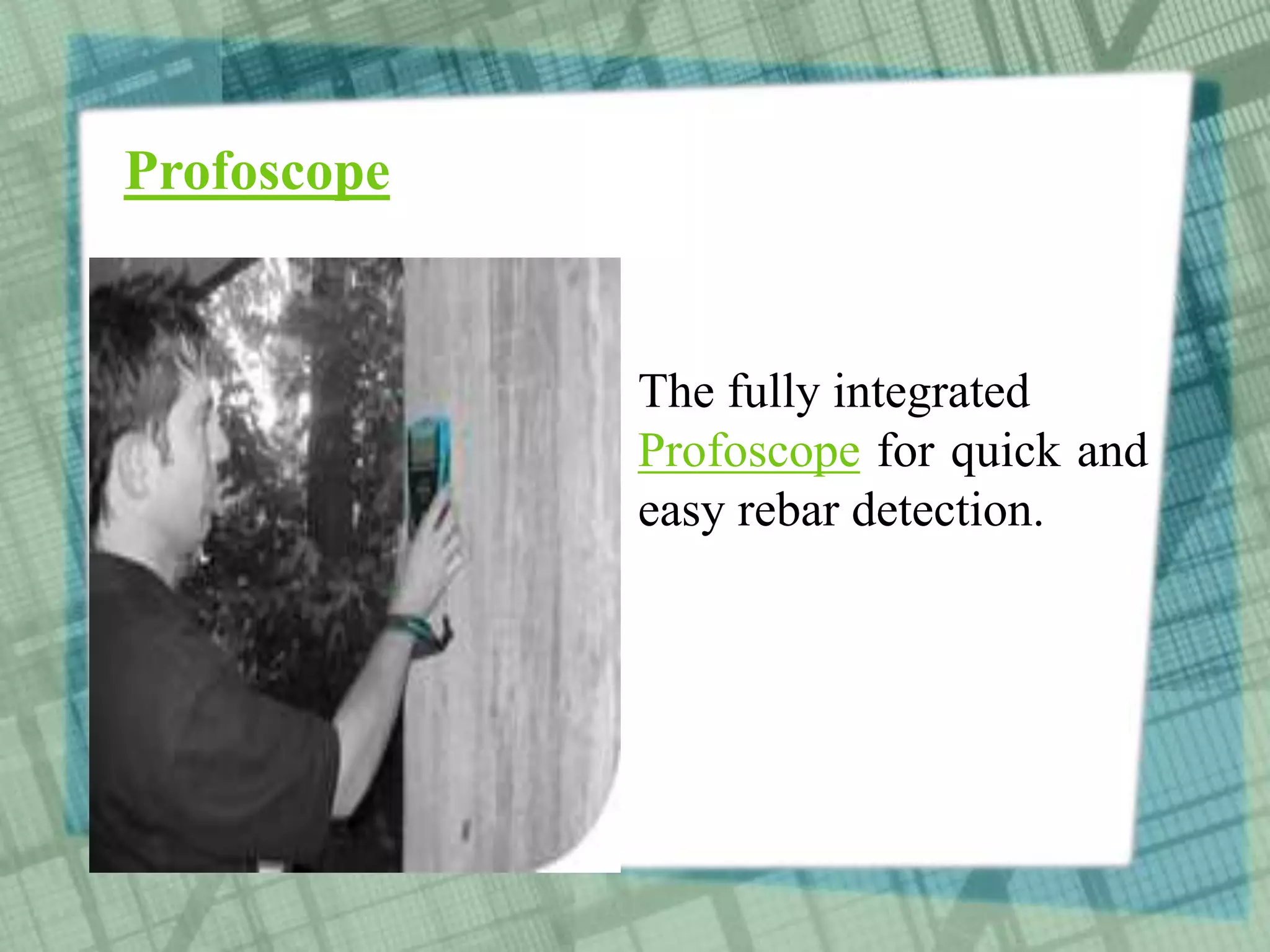 Rebar detector Test of Nondestructive Test | PPTX