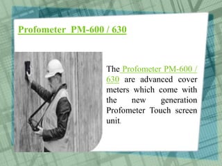 Rebar detector Test of Nondestructive Test | PPTX