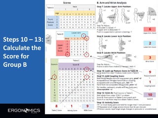 REBA - Rapid Entire Body Assessment | PDF
