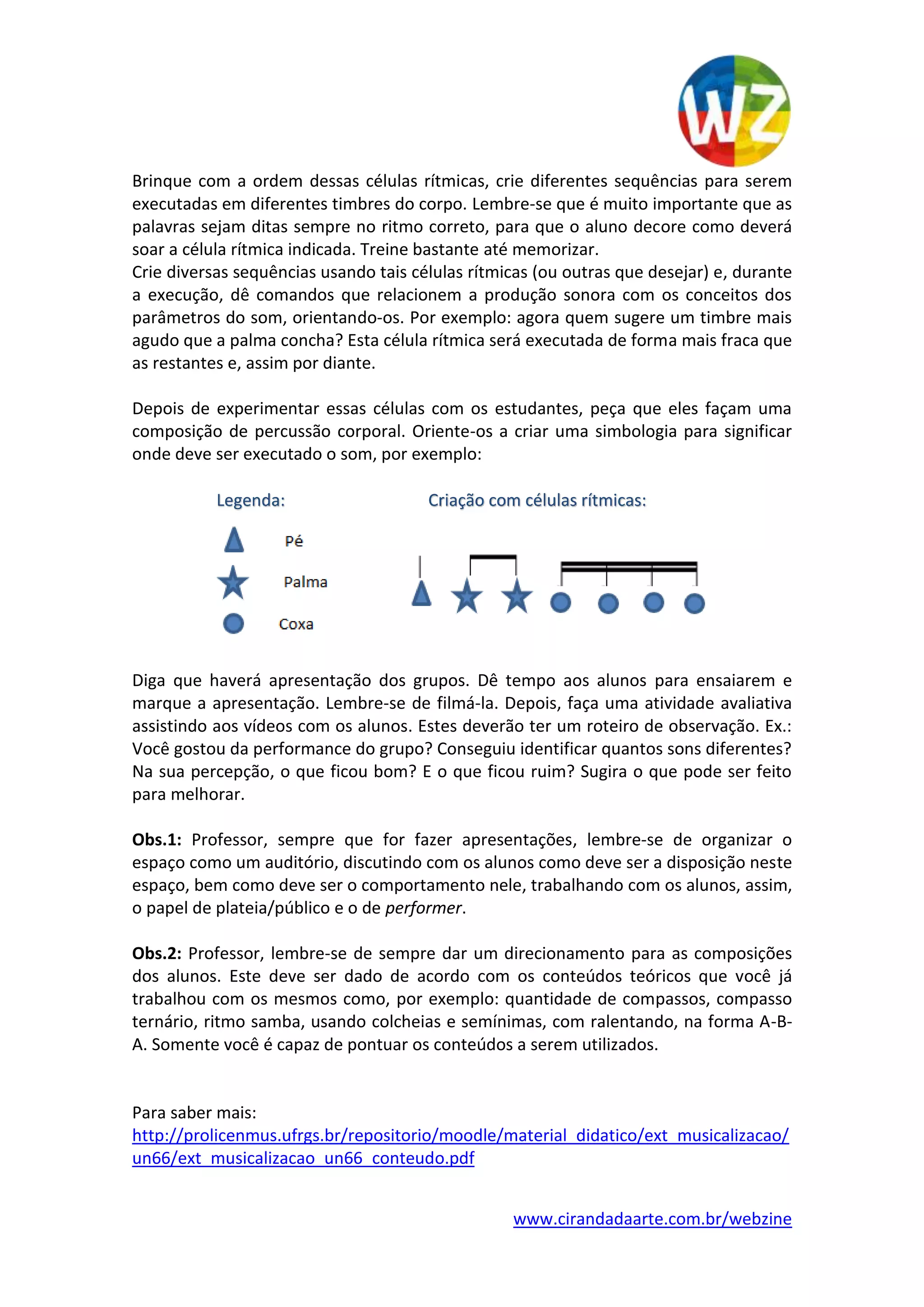 Instrumentos musicais não convencionais | DOCX