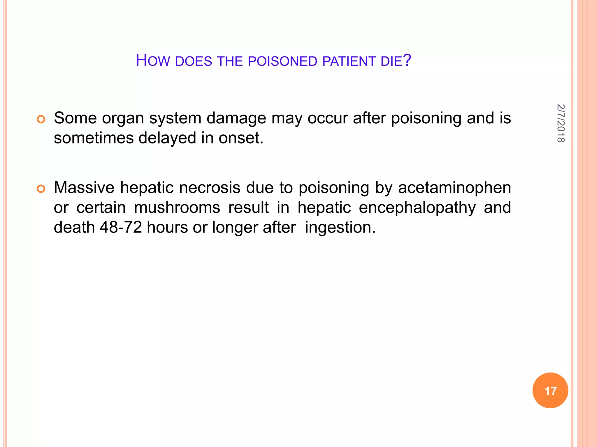acute poisoning and management | PPTX