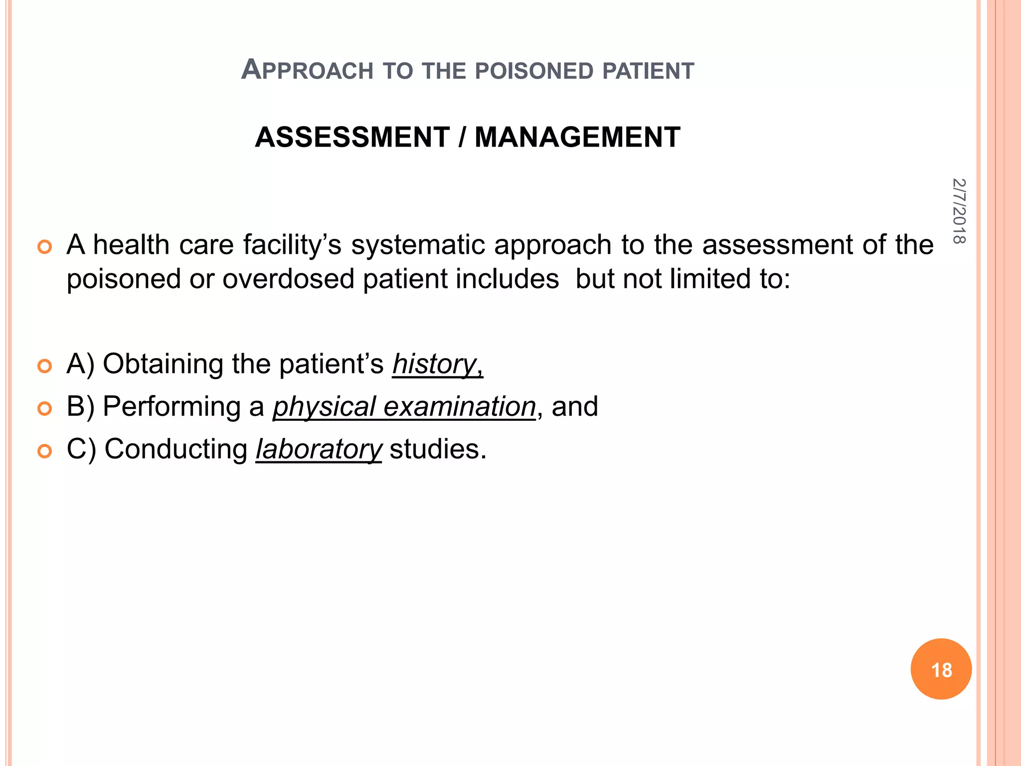 acute poisoning and management | PPTX
