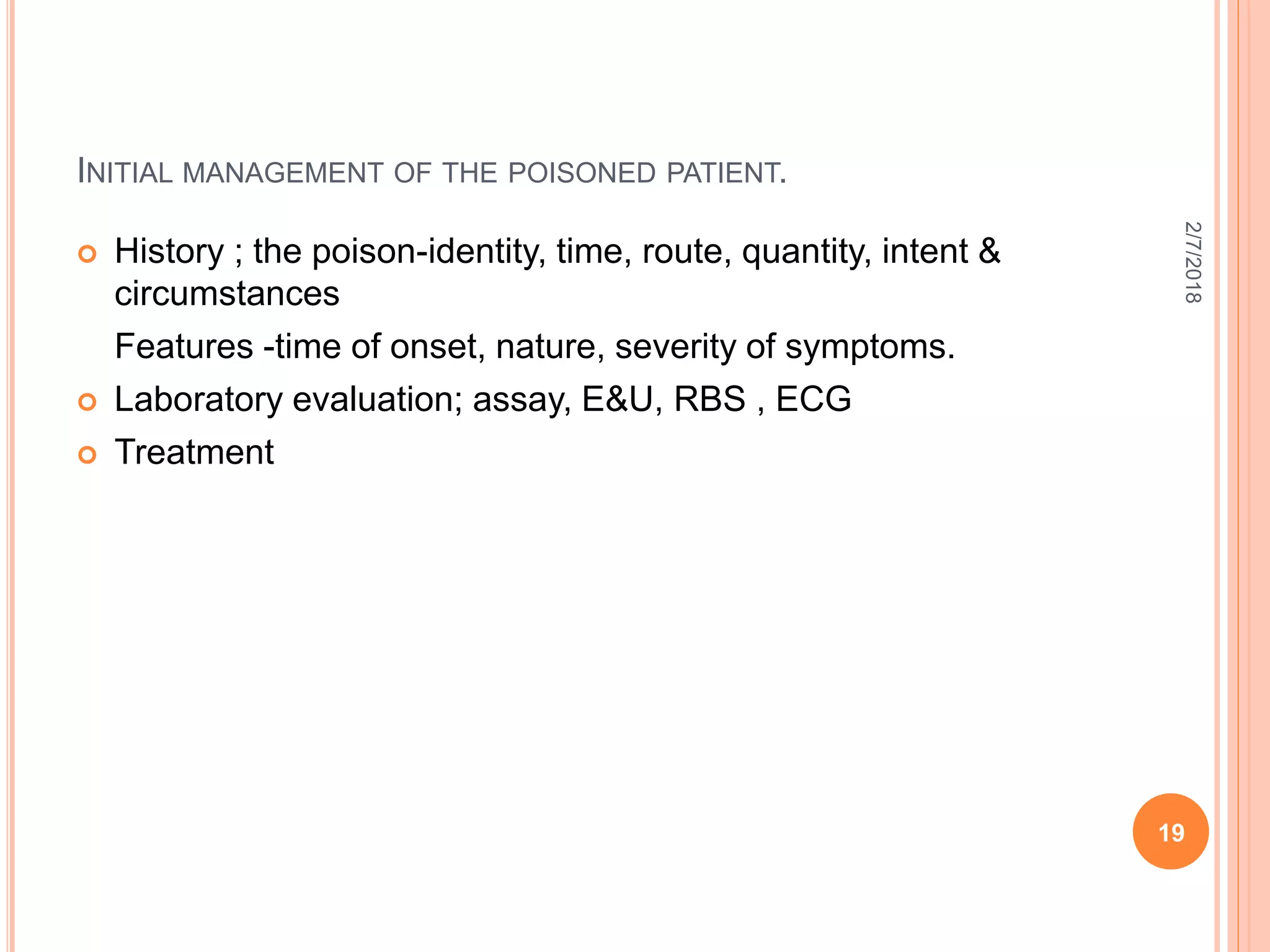 acute poisoning and management | PPTX