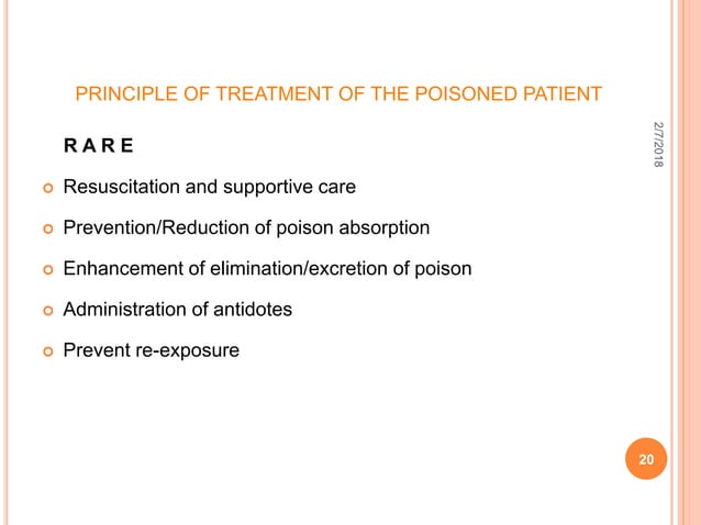 acute poisoning and management | PPTX | Heart and Cardiovascular ...
