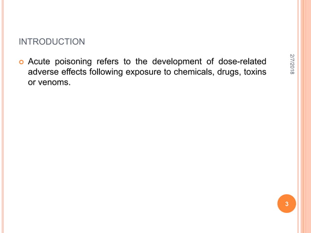 acute poisoning and management | PPTX | Heart and Cardiovascular ...