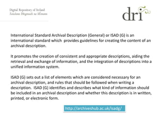 Rebecca Grant - DRI/ARA(I) Training: Introduction to EAD - Metadata and ...