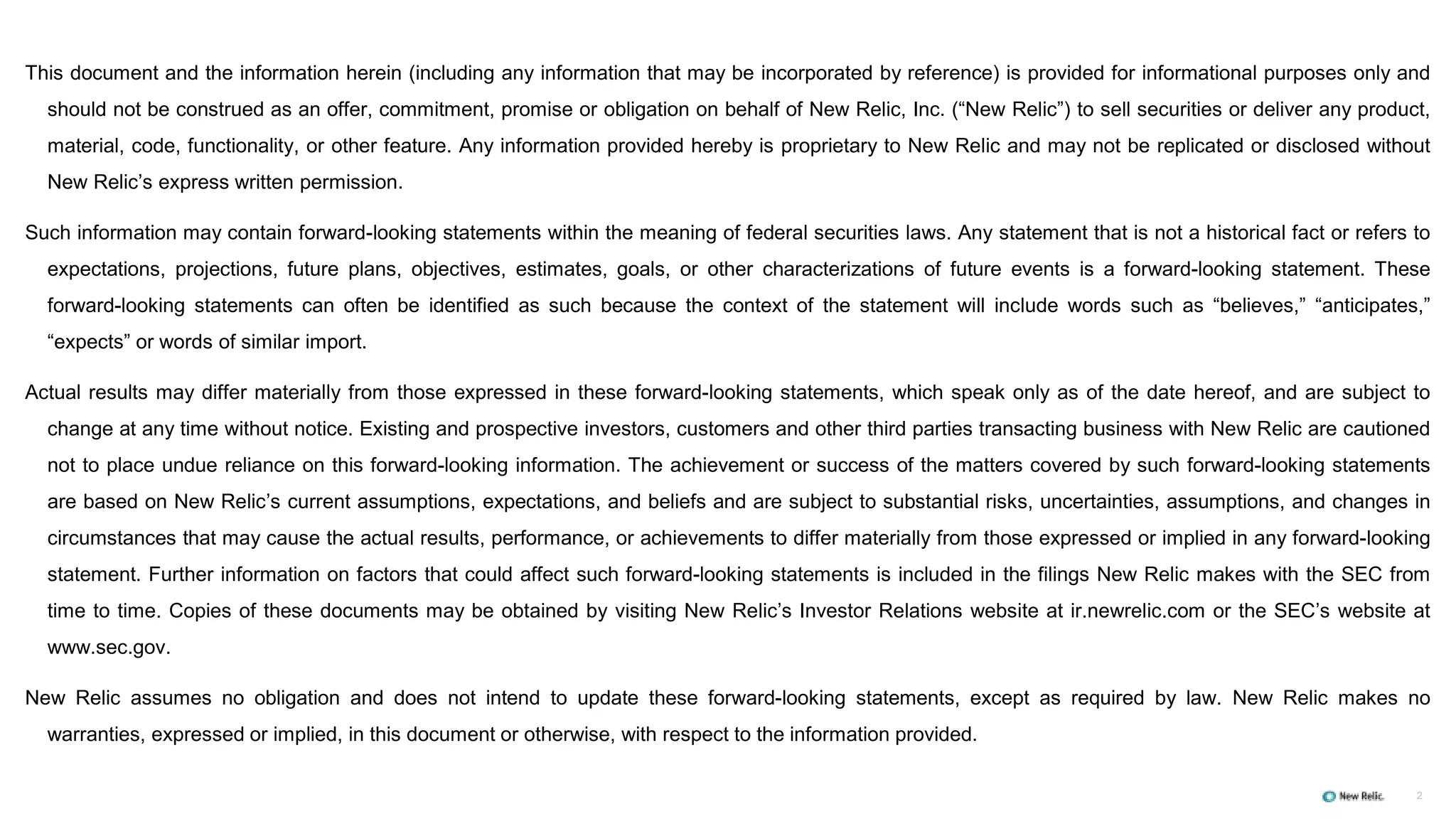Track Welcome: New Relic: Analytics for Everyone [FutureStack16] | PPT