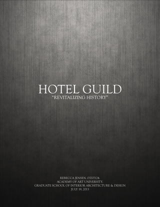 Hotel Design - Midpoint Thesis Book | PDF