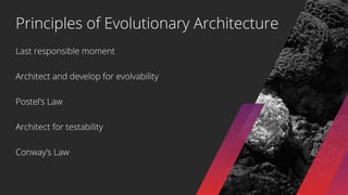 Princípios de Arquitetura Evolutiva | PPT