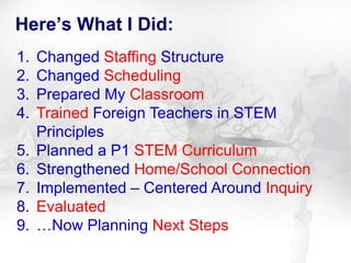 Rebecca Petersen's ISMTEC 2013 Presentation regarding STEM Education in ...